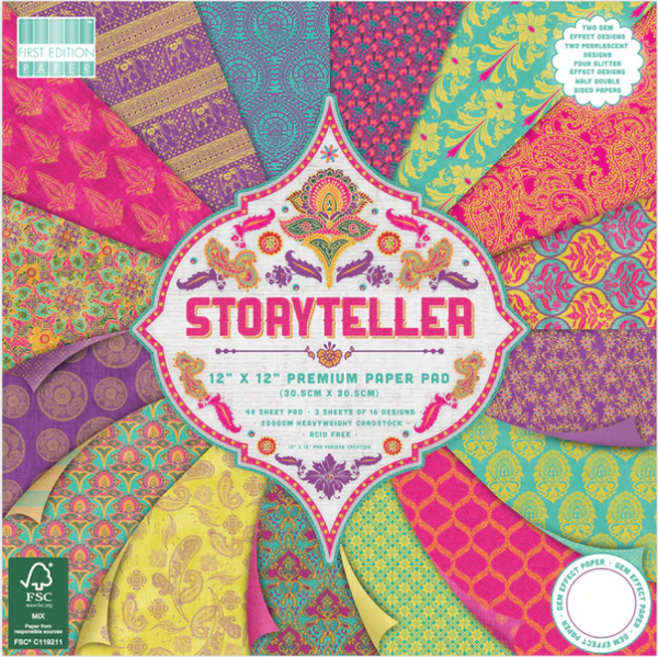 First Edition Storyteller Paper Pad 12" x 12" (504531) – Printable Heaven